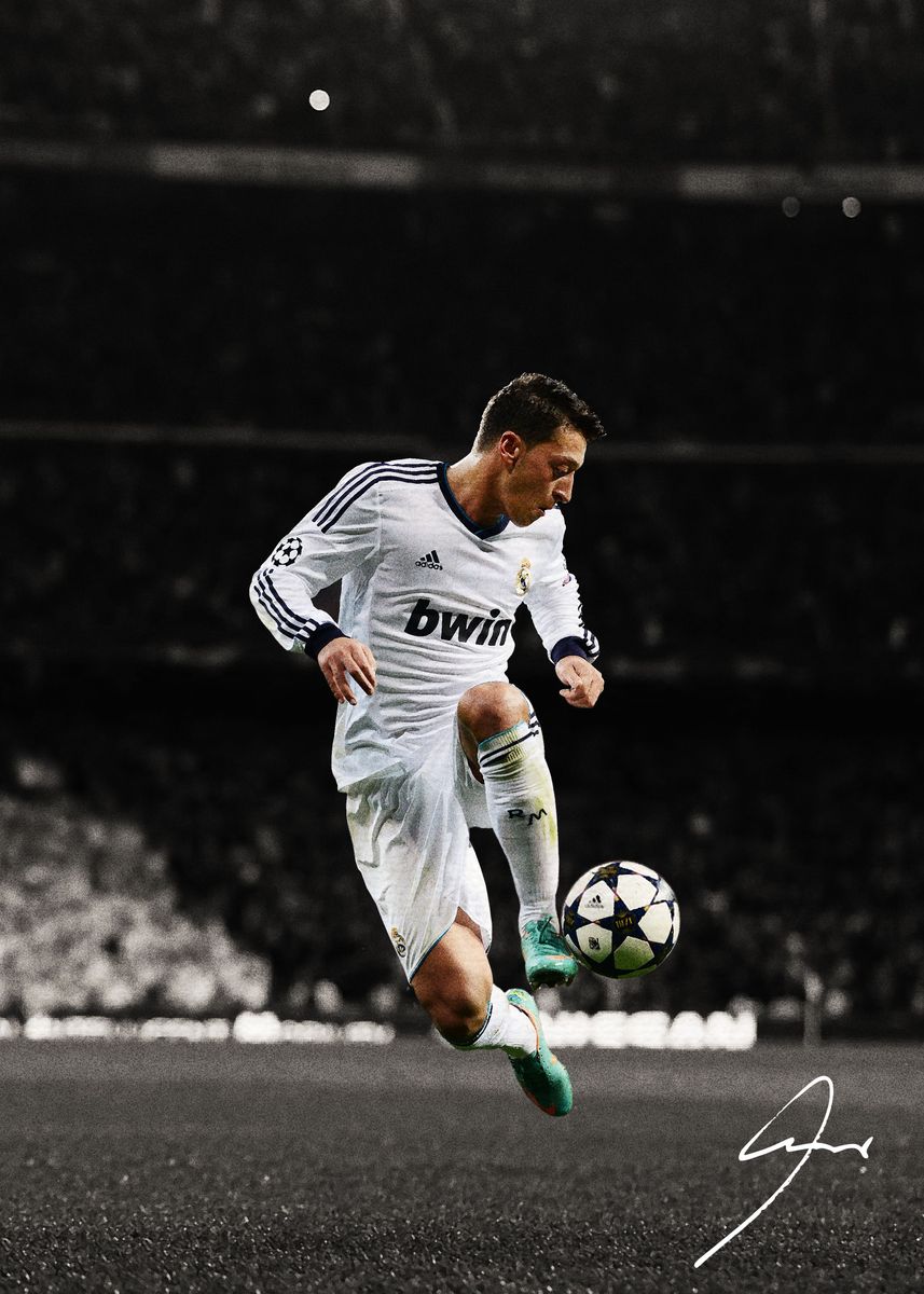 'Mesut Ozil ' Poster, picture, metal print, paint by ha ru | Displate