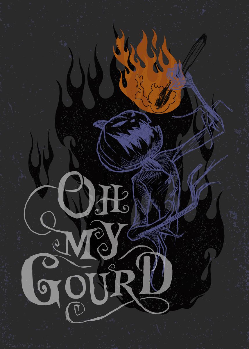 'Oh My Gourd' Poster, picture, metal print, paint by Nightmare Before ...