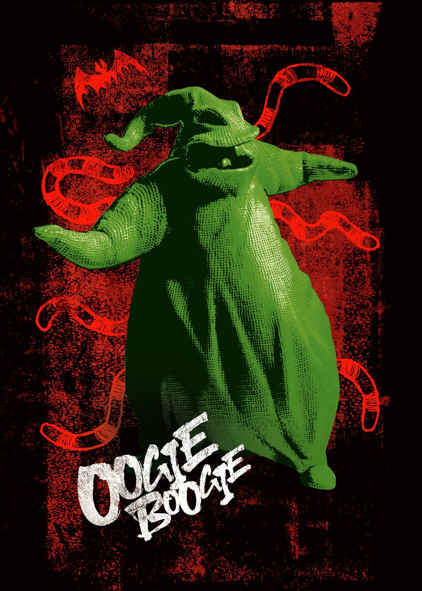 'Oogie Boogie Red' Poster, picture, metal print, paint by Nightmare ...