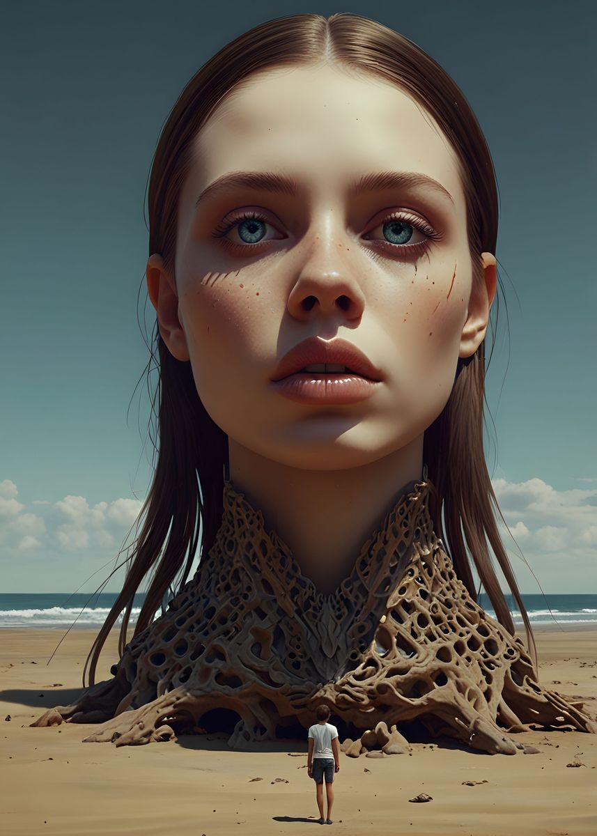 'Ethereal Colossus' Poster, picture, metal print, paint by Paint ...