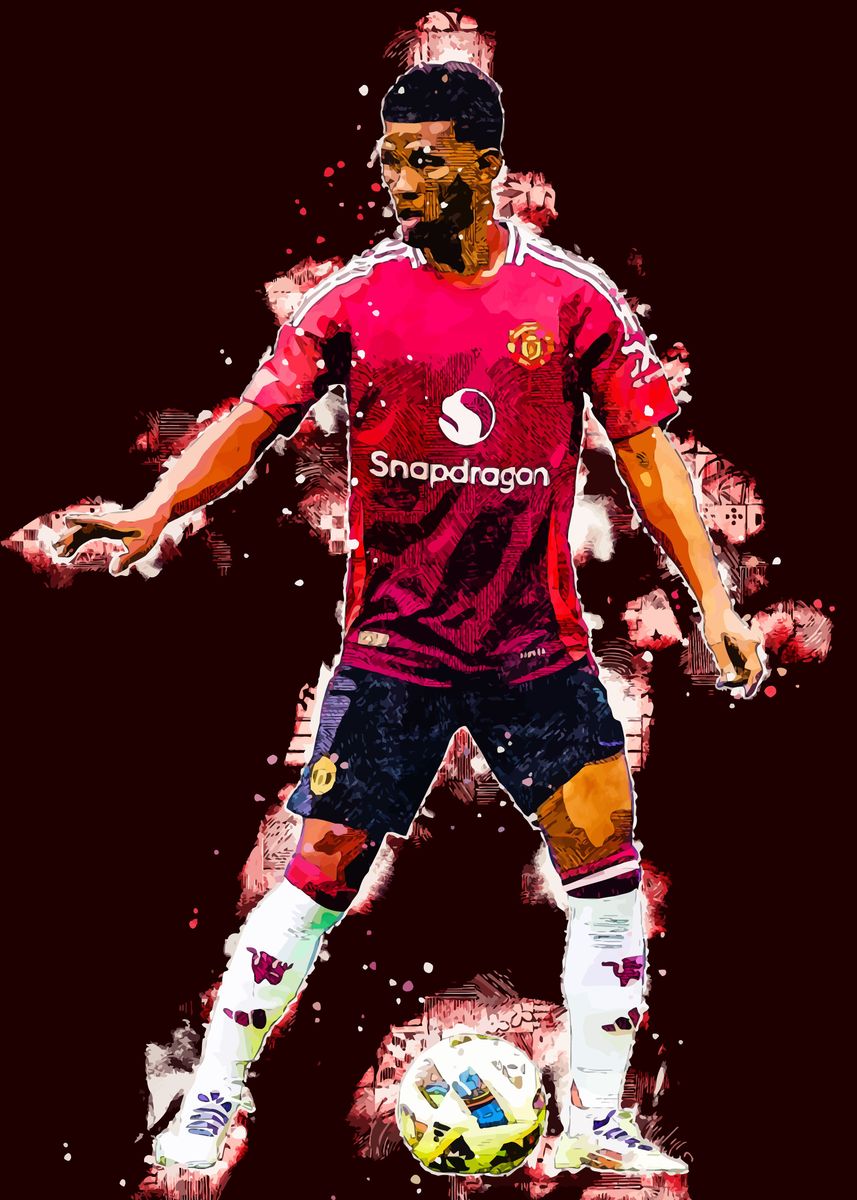 'Amad Diallo' Poster, picture, metal print, paint by MASTER HOLLOW ...