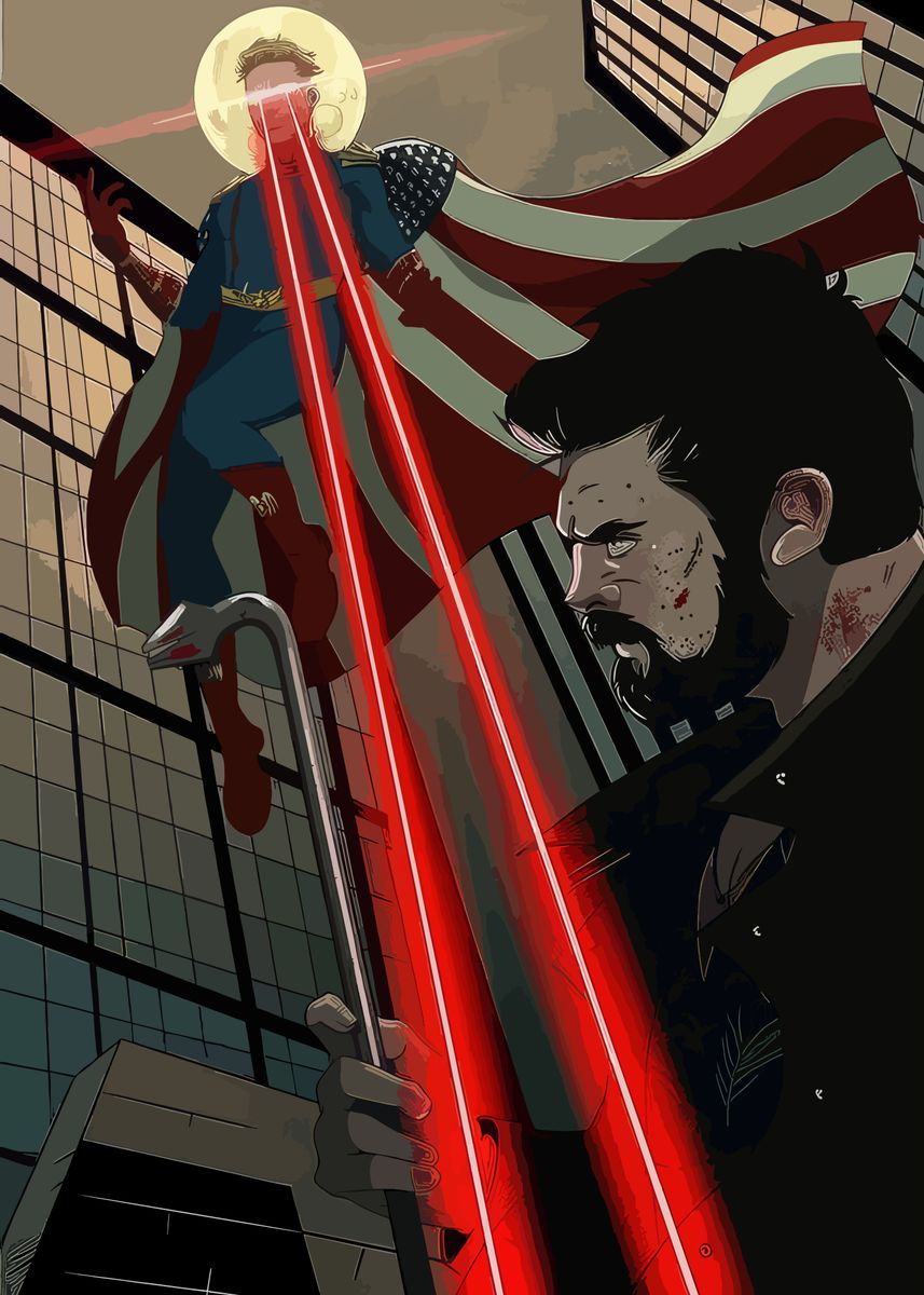 'the boys homelander' Poster, picture, metal print, paint by Ansell ART ...