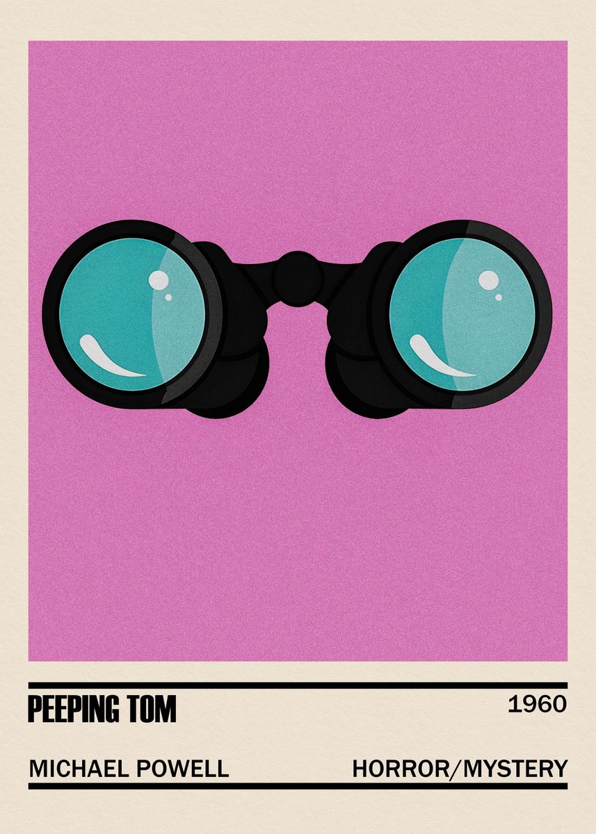 'Peeping Tom Minimalist' Poster, picture, metal print, paint by ...