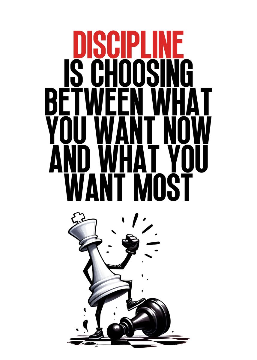 'Discipline' Poster, picture, metal print, paint by Yess | Displate