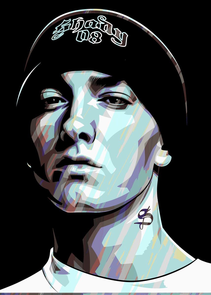 'Marshall Bruce Mathers III' Poster, picture, metal print, paint by ...