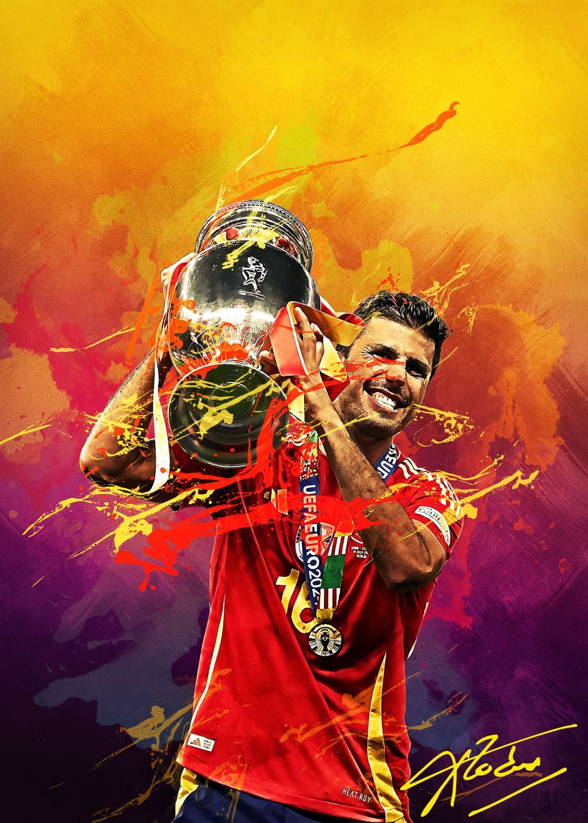 'Rodri ' Poster, picture, metal print, paint by Brian John | Displate