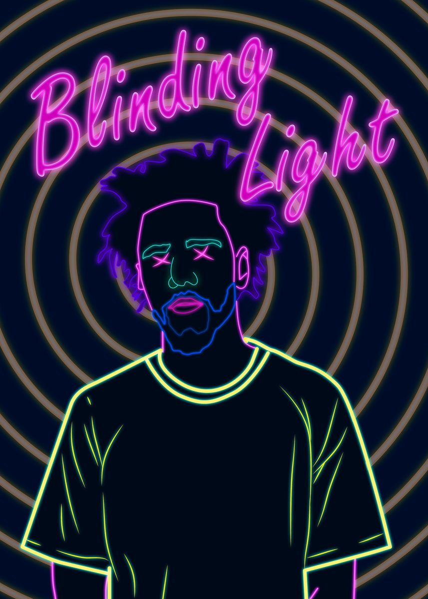 'blinding light the weeknd' Poster, picture, metal print, paint by best ...