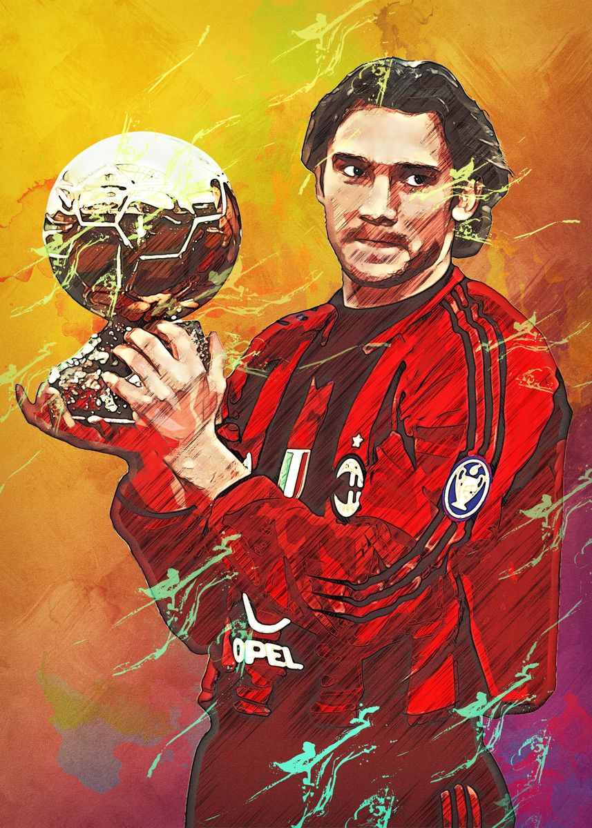 'Andriy Shevchenko' Poster, picture, metal print, paint by HildaWarren ...