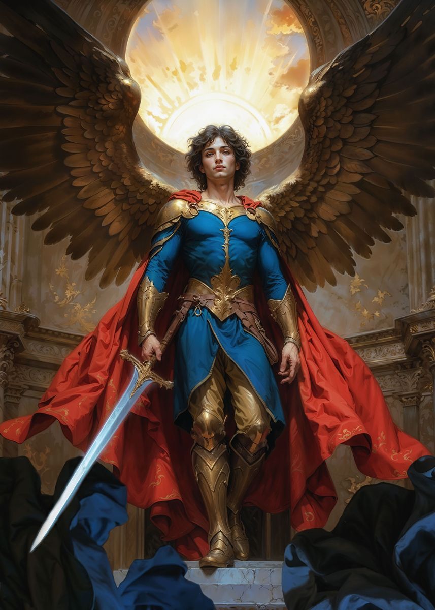 'Archangel Michael' Poster, picture, metal print, paint by Alice White ...