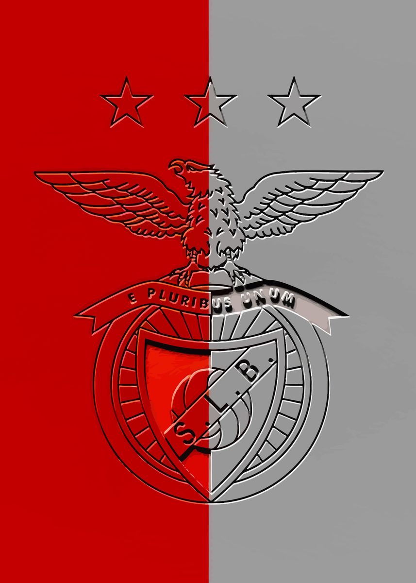 'Benfica Logo' Poster, picture, metal print, paint by Roger | Displate