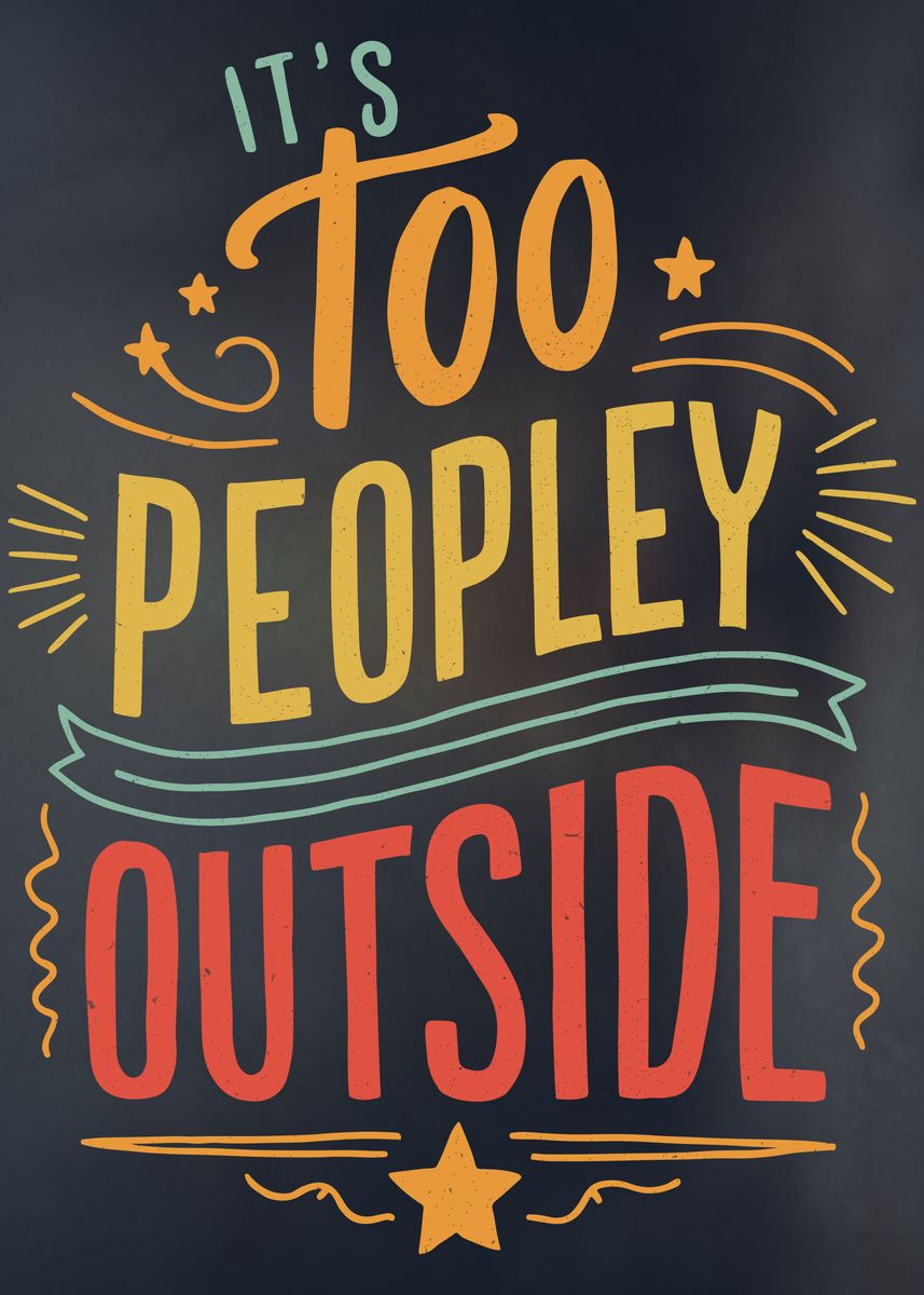 'Homebody Haven Introvert' Poster, picture, metal print, paint by 21 ...