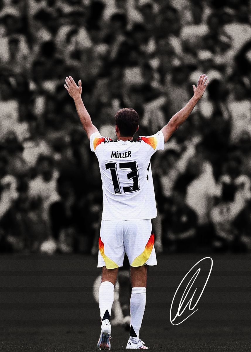 'Thomas Muller ' Poster, picture, metal print, paint by Joyce Louisa ...