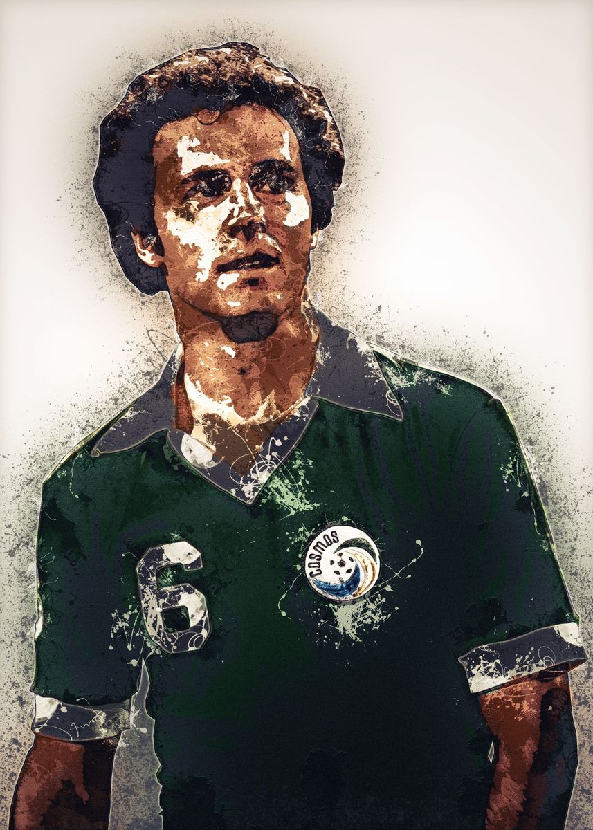 'Franz Beckenbauer Style' Poster, picture, metal print, paint by ...