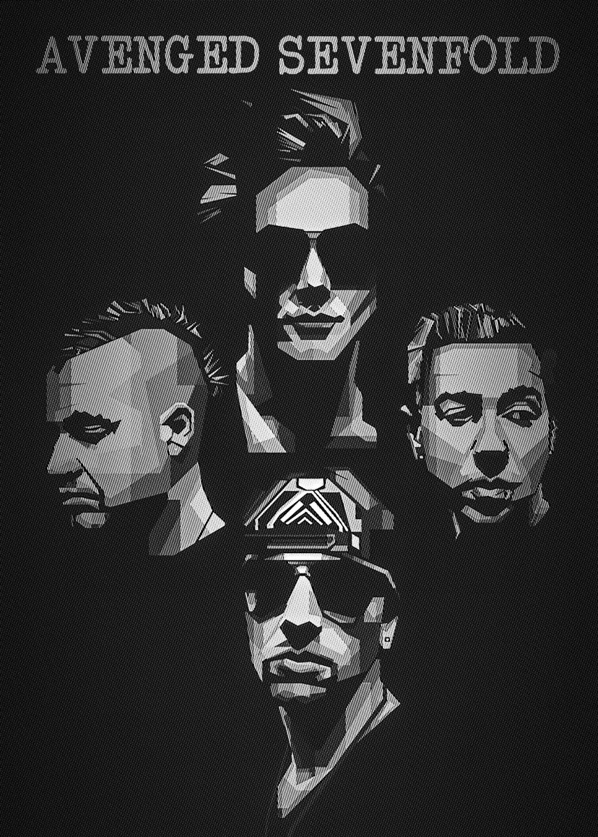 'Avenged Sevenfold' Poster, picture, metal print, paint by Aleyna Freya ...