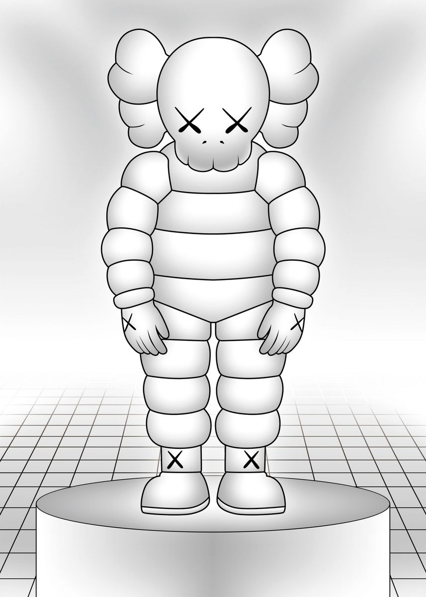 'Kaws' Poster, picture, metal print, paint by Tao Pai Pai | Displate