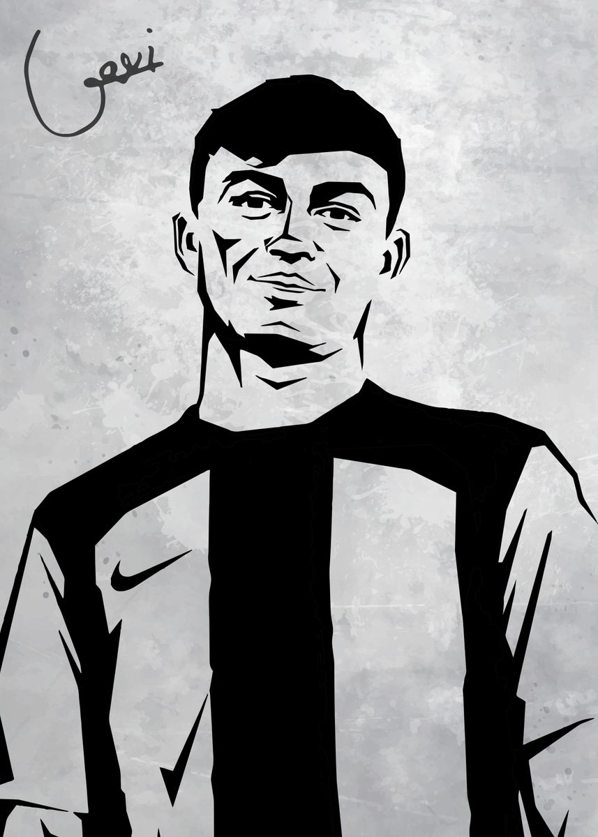 'Gavi Barcelona 6' Poster, picture, metal print, paint by Clayborne ...