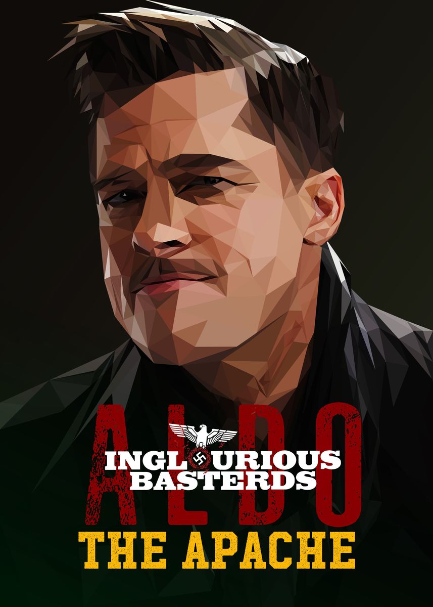 'aldo the apache' Poster, picture, metal print, paint by Lowpoly ...