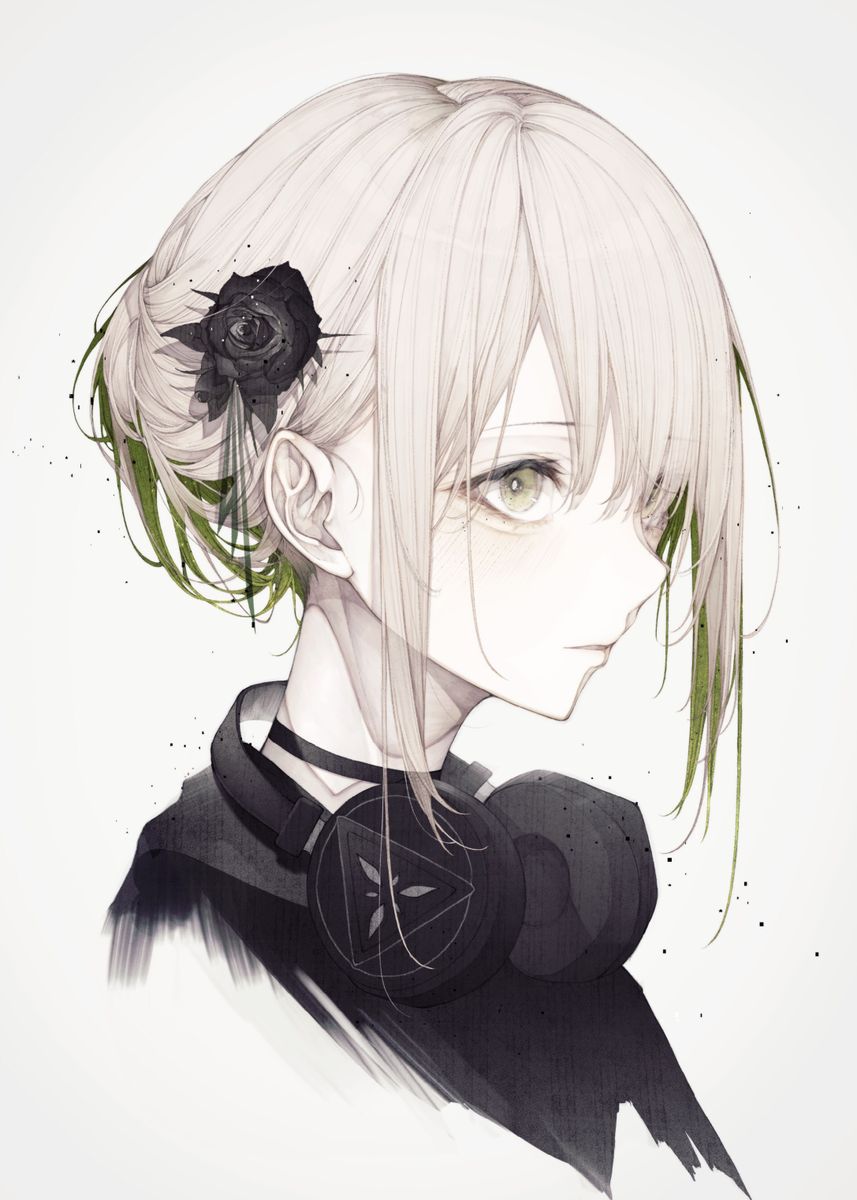 'Emo Anime Gamer Girl' Poster, picture, metal print, paint by jujutsu ...
