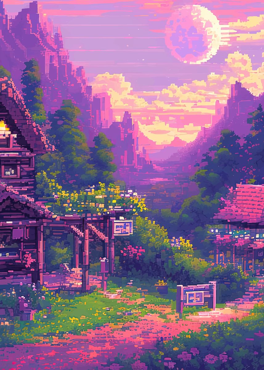 'Beautiful view' Poster, picture, metal print, paint by Bernard Duke ...