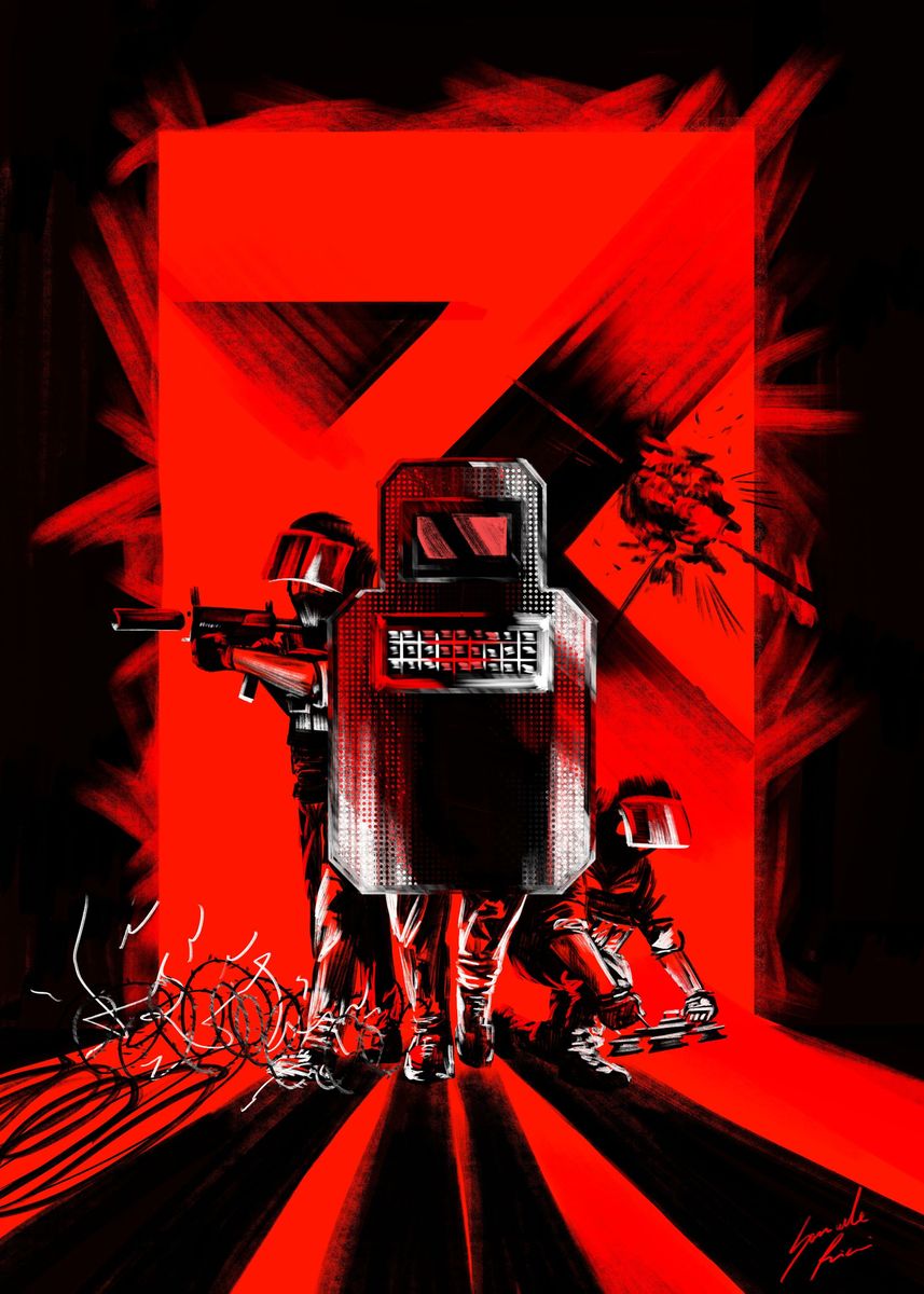 'GSK' Poster, picture, metal print, paint by Samuele Ricci | Displate