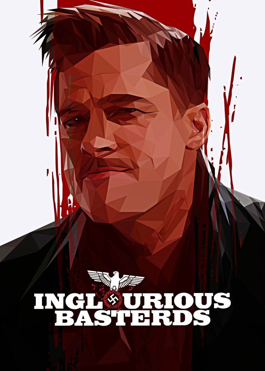 'inglorious basterds' Poster, picture, metal print, paint by Lowpoly ...