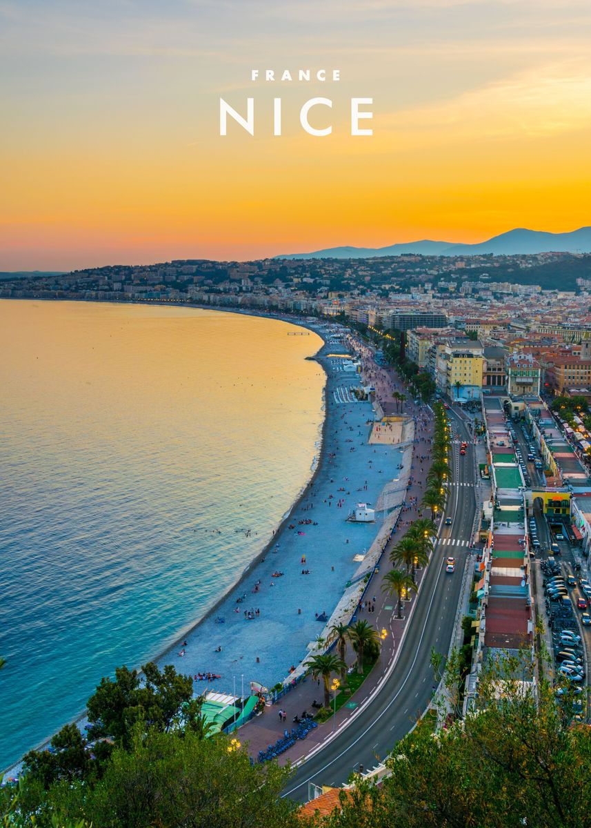 'Nice France' Poster, picture, metal print, paint by Oneil Photography ...