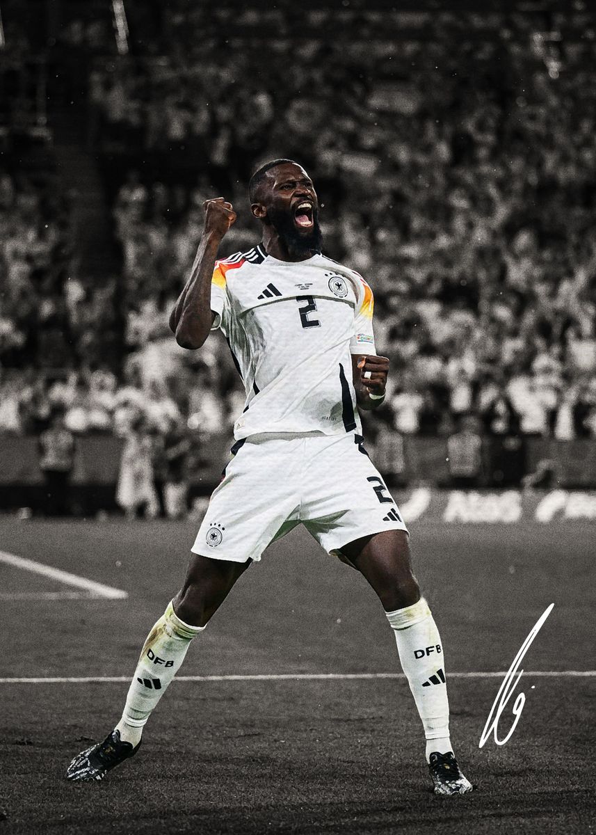 'Antonio Rudiger ' Poster, picture, metal print, paint by Joyce Louisa ...