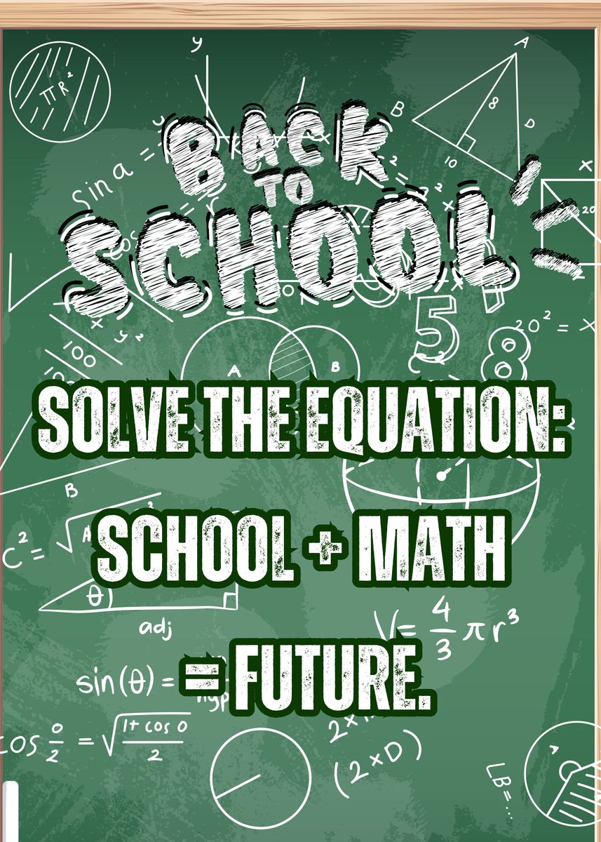 'Solve the equation ' Poster, picture, metal print, paint by AKAI AS ...