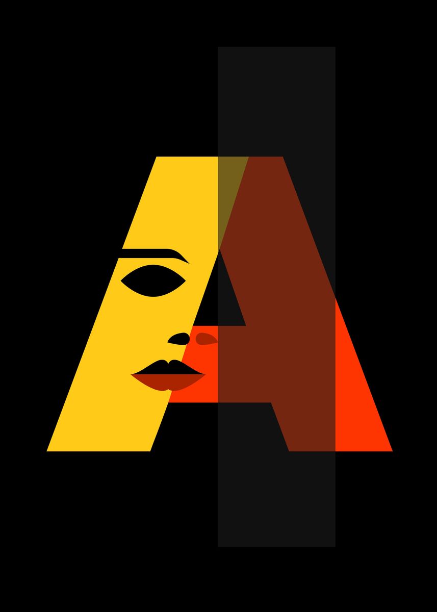 'Tha A' Poster, picture, metal print, paint by Ray Diaz | Displate