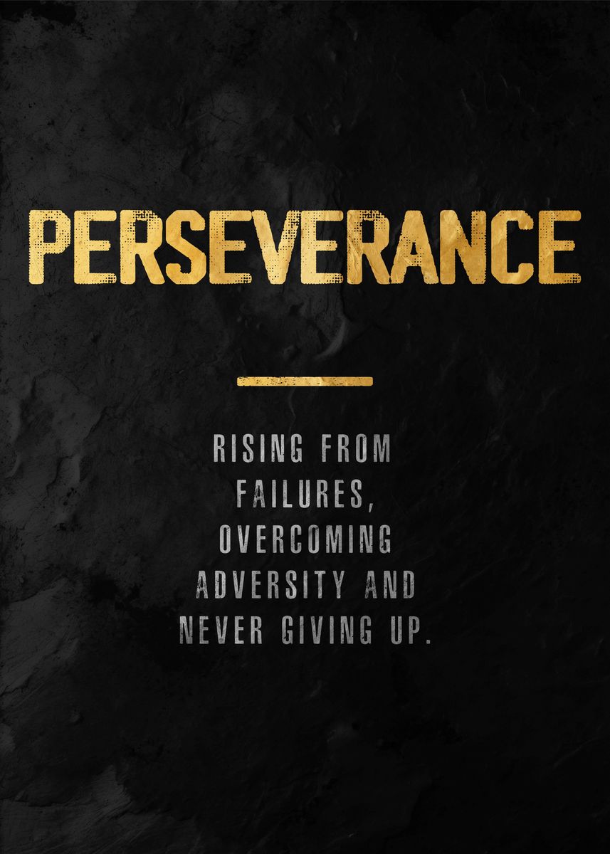 'perseverance' Poster, picture, metal print, paint by Lowpoly Posters ...