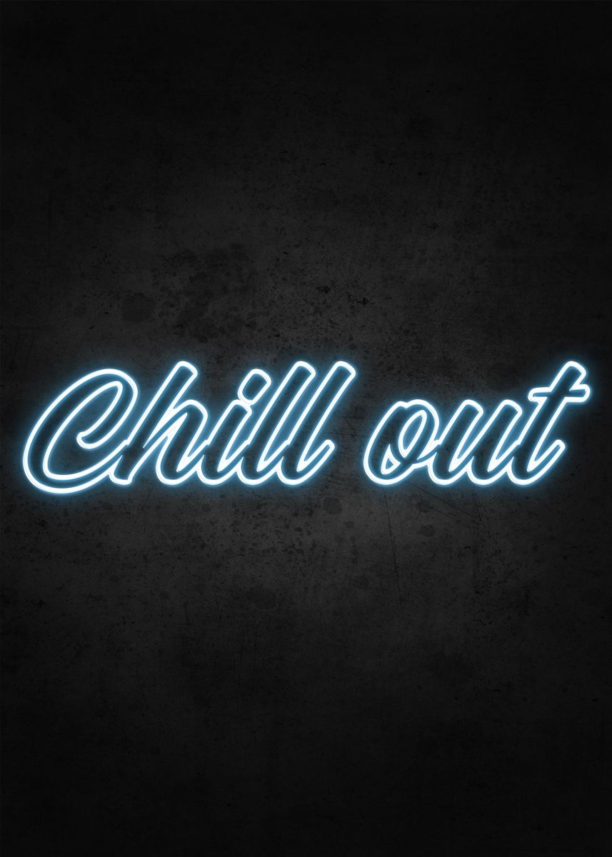 'Chill out' Poster, picture, metal print, paint by Axel Sardinha | Displate