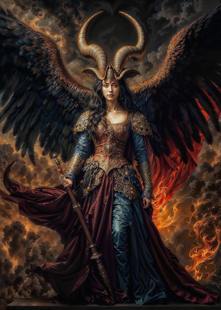 'Queen Lilith' Poster, picture, metal print, paint by Alice White ...