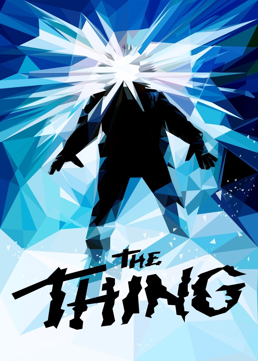 'horror' Poster, picture, metal print, paint by Lowpoly Posters | Displate