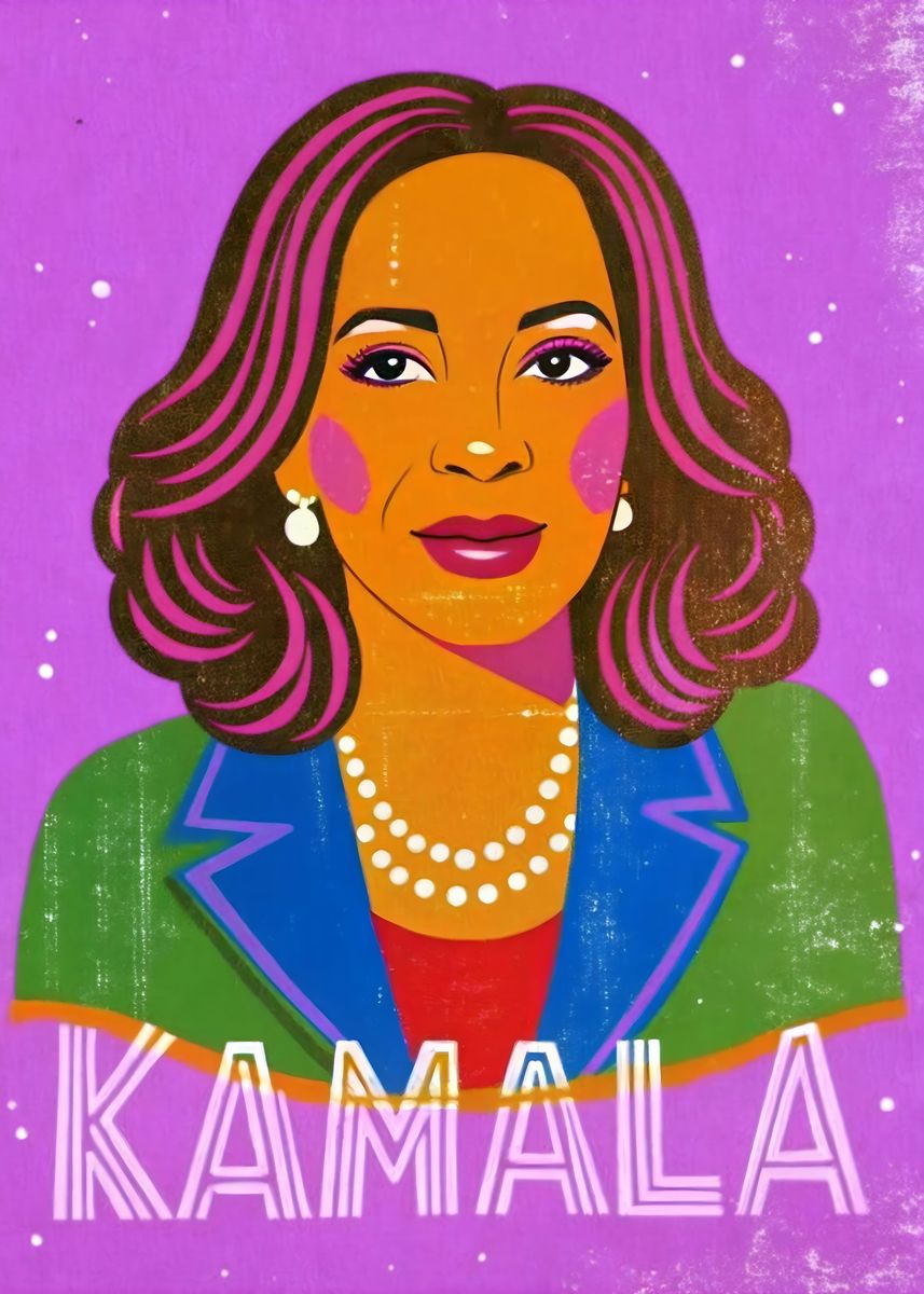 'Kamala' Poster, picture, metal print, paint by Sobalvarro | Displate