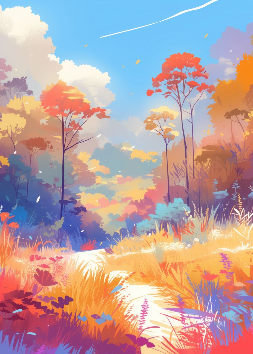 'Autumn Wonderland' Poster, picture, metal print, paint by PRX ...