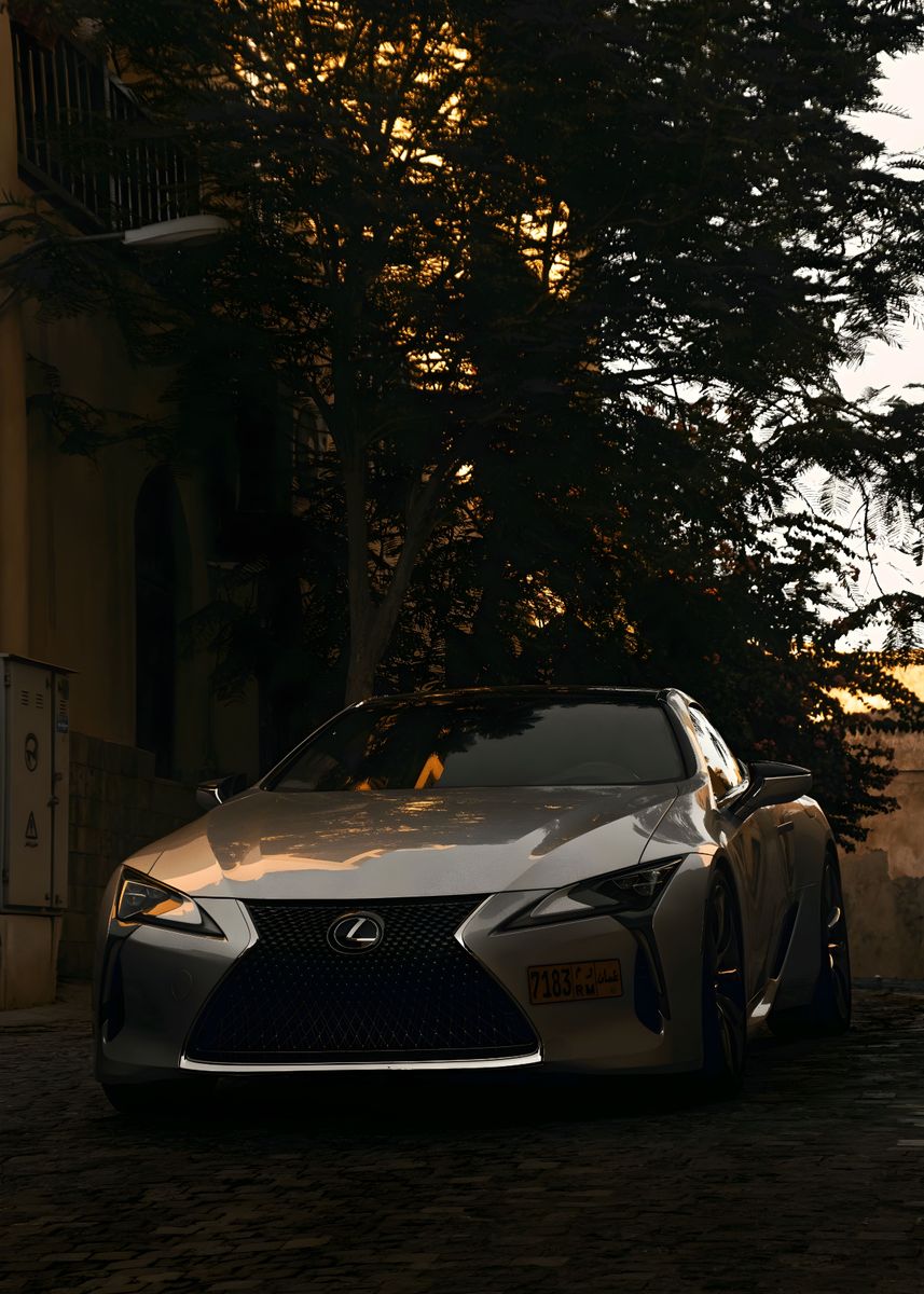 'Lexus LC 500' Poster, picture, metal print, paint by Bondo Art | Displate
