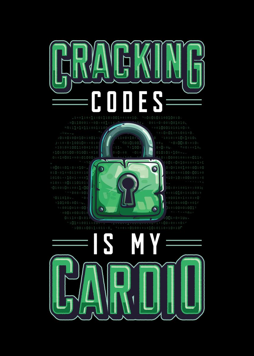 'Cracking Codes Cryptology' Poster, picture, metal print, paint by ...
