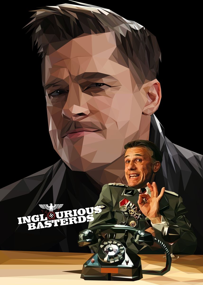 'inglorious basterds' Poster, picture, metal print, paint by Lowpoly ...