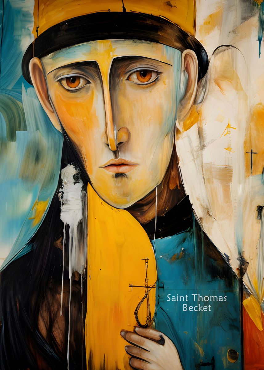 'Saint Thomas Becket' Poster, picture, metal print, paint by Jamestar ...