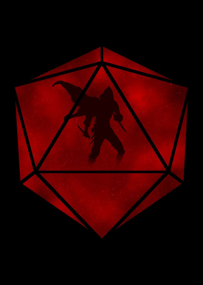 'D20 Rogue' Poster, picture, metal print, paint by Koebra | Displate