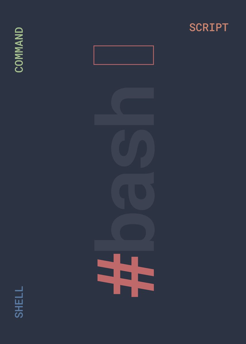 'Linux Bash Shell' Poster, picture, metal print, paint by Wisnu ...