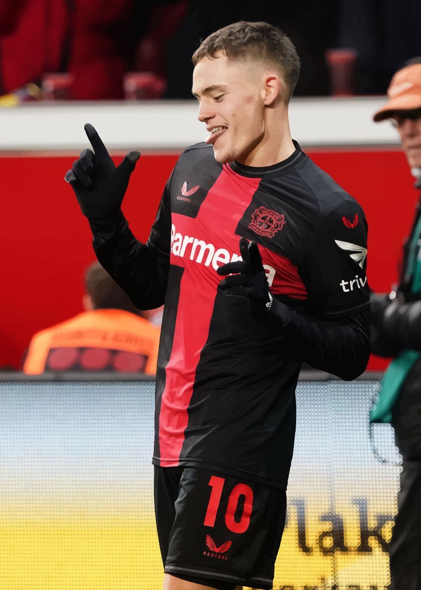 'Florian Wirtz Celebration' Poster, picture, metal print, paint by ...