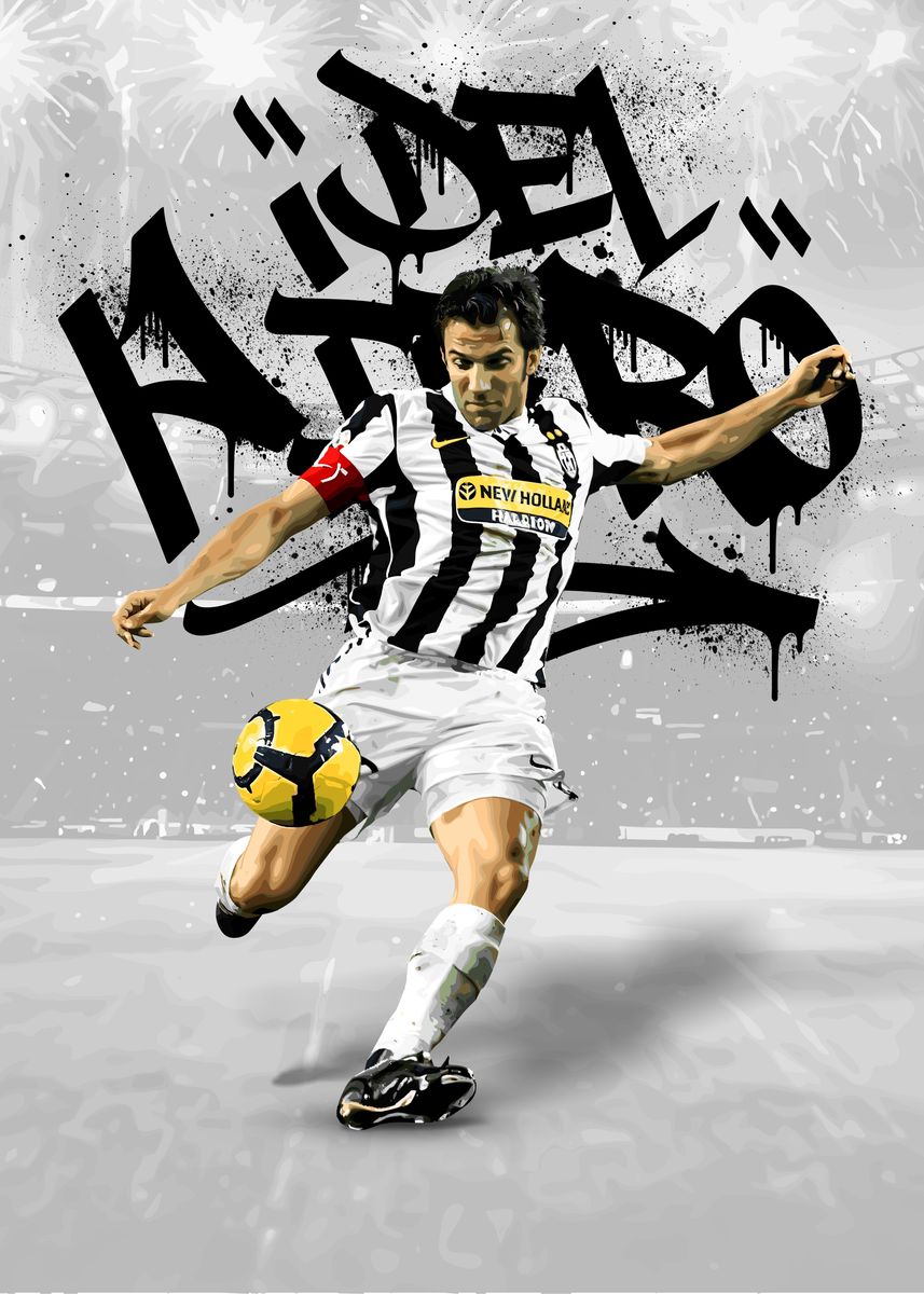 'Del Piero' Poster, picture, metal print, paint by Nocturnal Arts ...