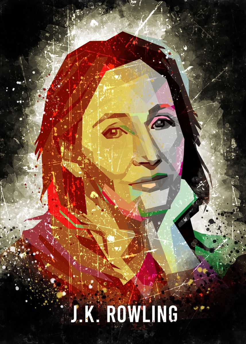 'jk rowling' Poster, picture, metal print, paint by Em sandia | Displate