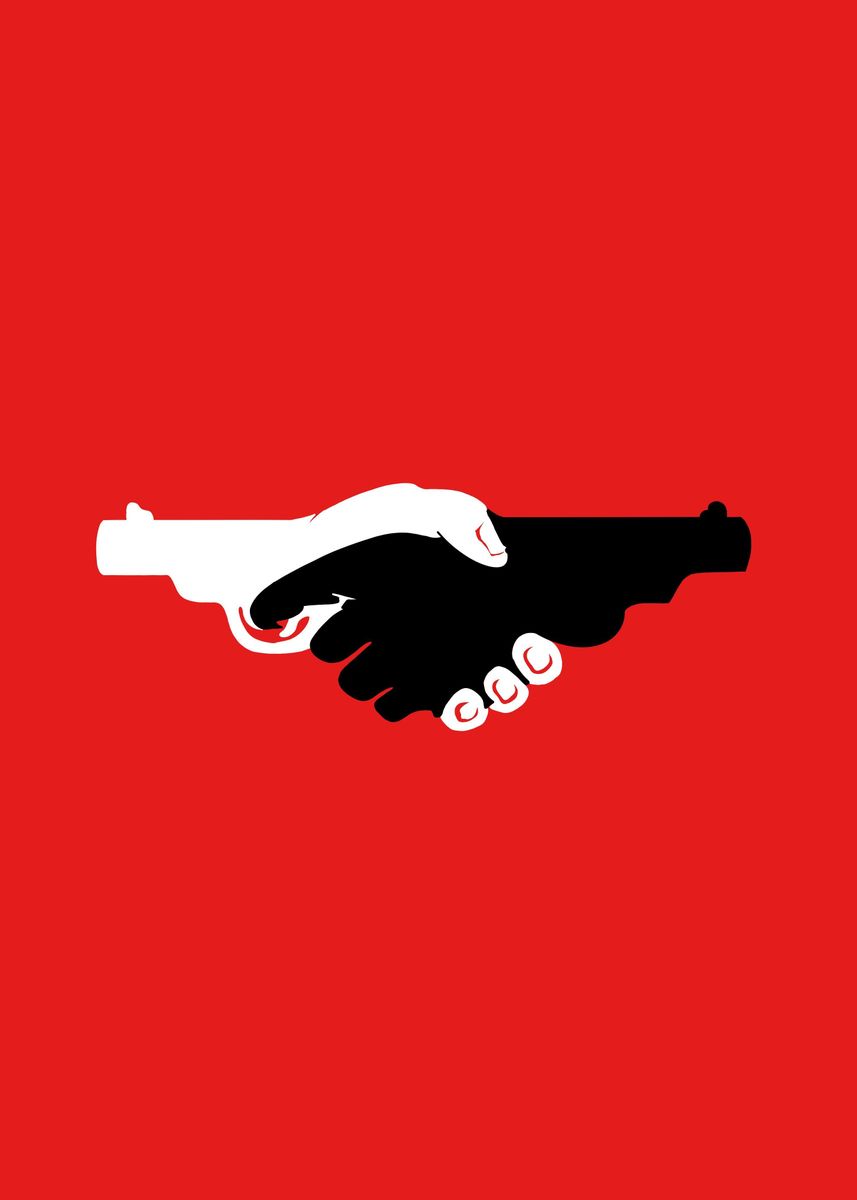 'handshake' Poster, picture, metal print, paint by tukang gambar | Displate