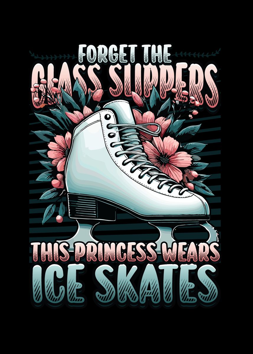 'Ice Skating Figure Skating' Poster, picture, metal print, paint by ...