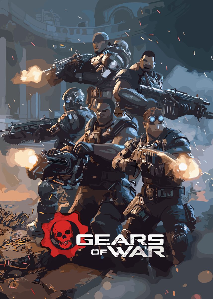 'Gears Of War' Poster, picture, metal print, paint by Elviola Product ...