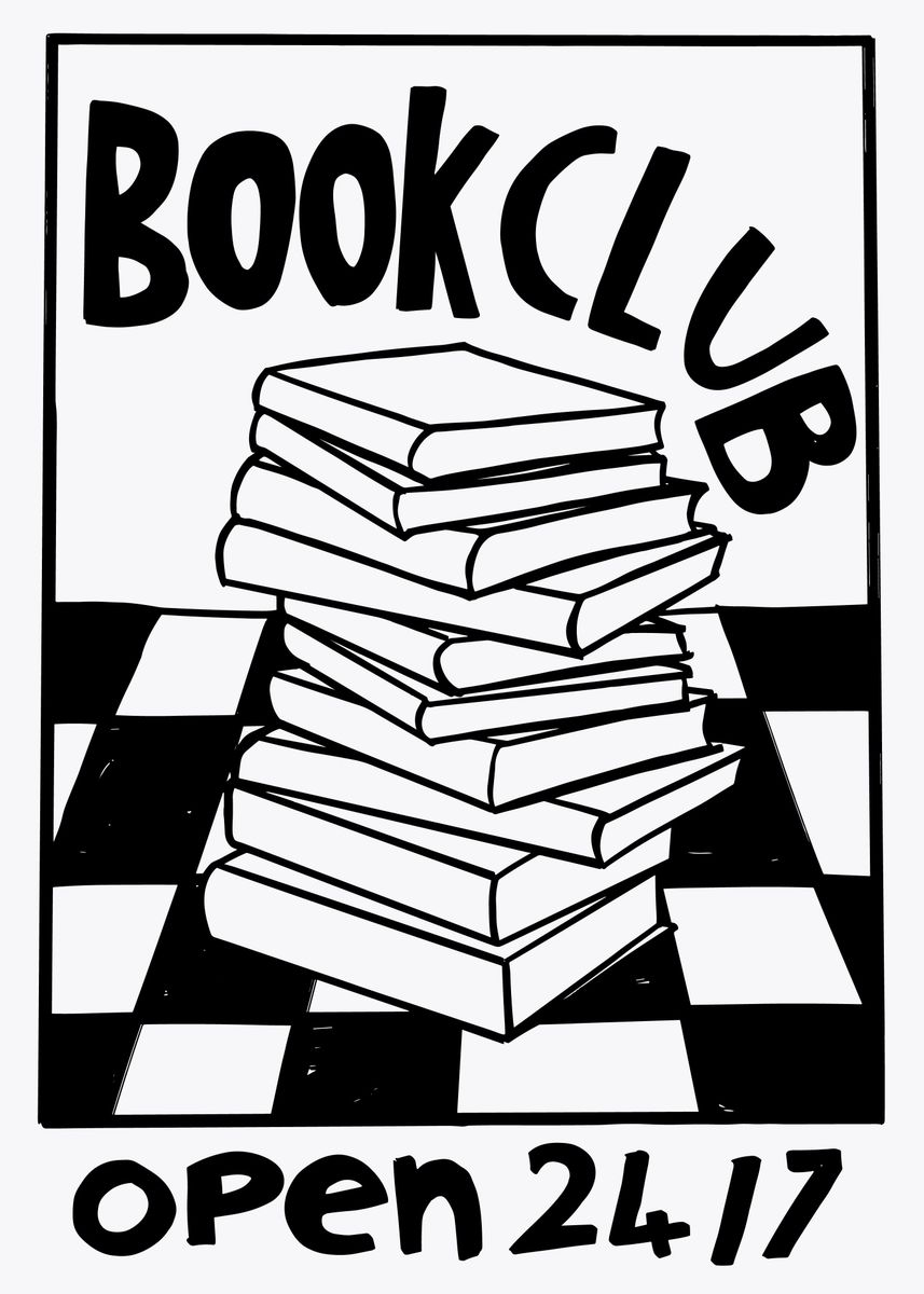 'Book club wall art quote' Poster, picture, metal print, paint by ...