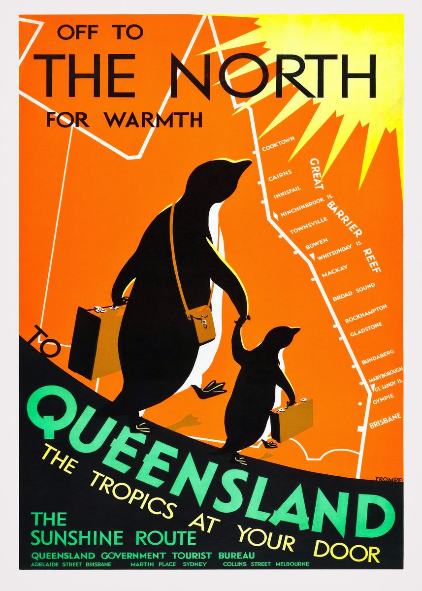'Visit Far North Queensland' Poster, picture, metal print, paint by ...