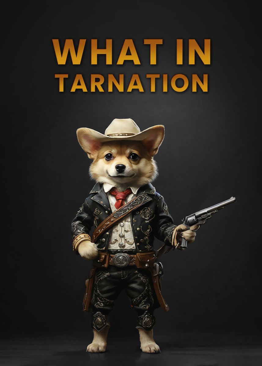 'What in Tarnation cute' Poster, picture, metal print, paint by Snd ...